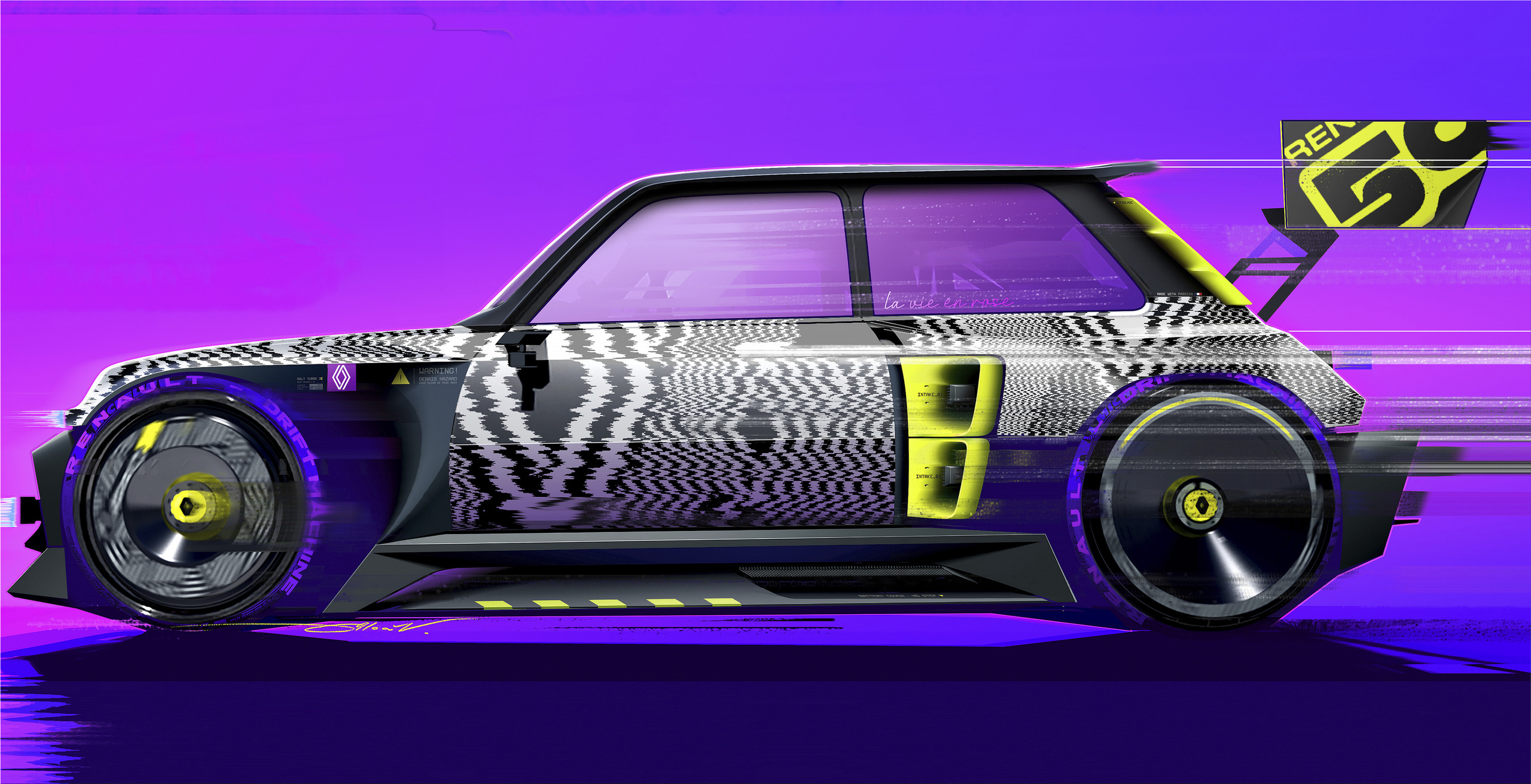 The Renault R5 Turbo E3 electric car was born for drifting | Panorica